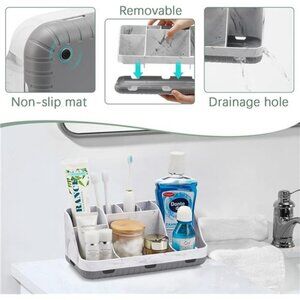 Storage & Organization | Marble Bathroom Countertop Organizer ...